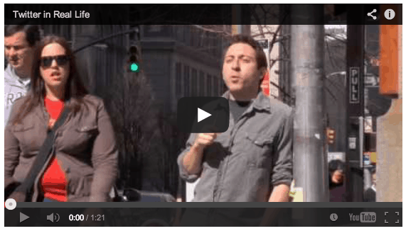 Twitter in Real Life [video] | The Content Marketing Blog – Shareaholic
