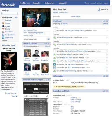 10 Screenshots of the Old Facebook Designs | The Content Marketing Blog ...