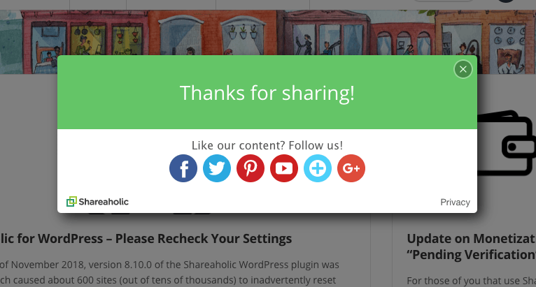 Post-Share Prompt Slider Gets a Design Refresh | The Content Marketing ...